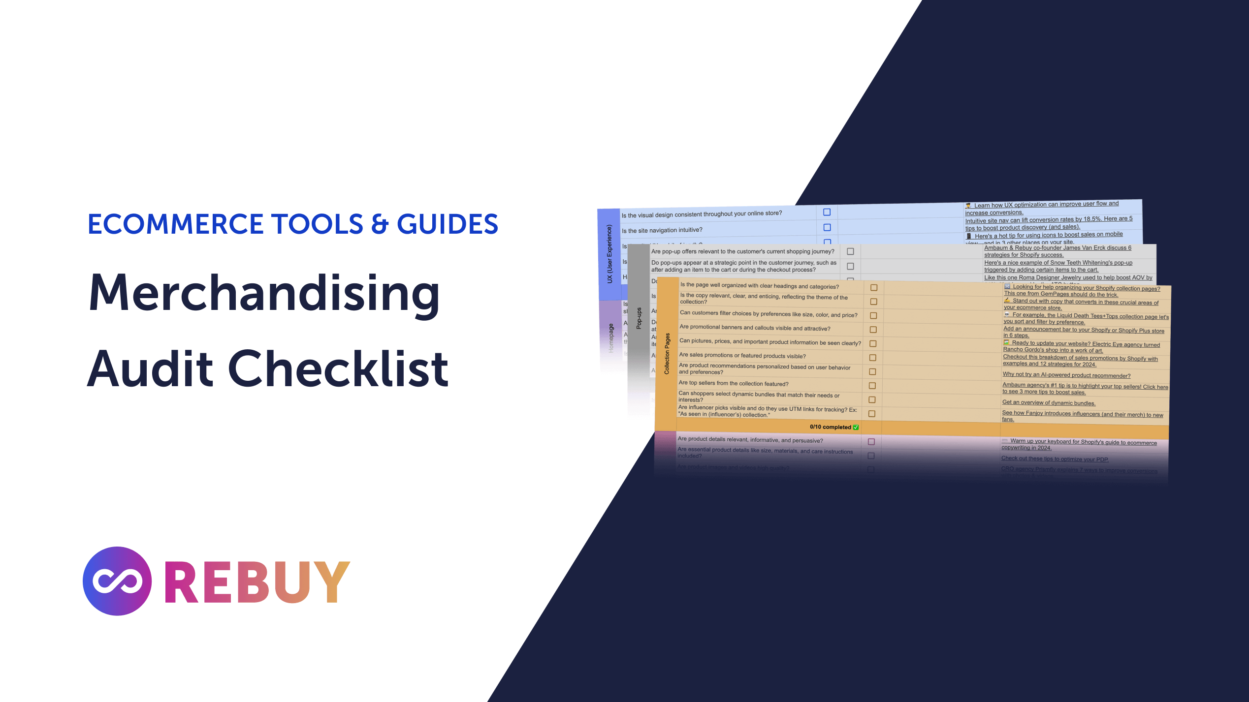 Merchandising Audit Checklist | Save Time On Your Shopify Store Audits